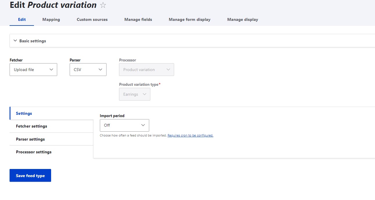 Feeds and Drupal Commerce 2 / Drupal 9 | Seoandwebdesign.com